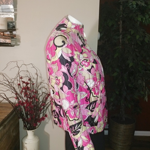 Carole Little | Jackets & Coats | Vintage Carole Little Quilted Silk ...